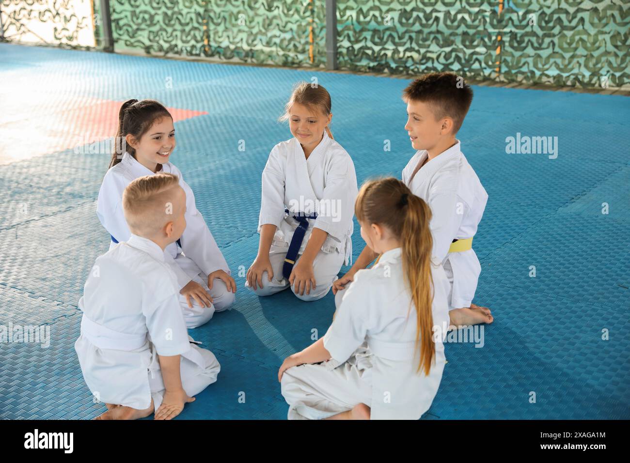 Smiling karate boy in white hi-res stock photography and images - Alamy