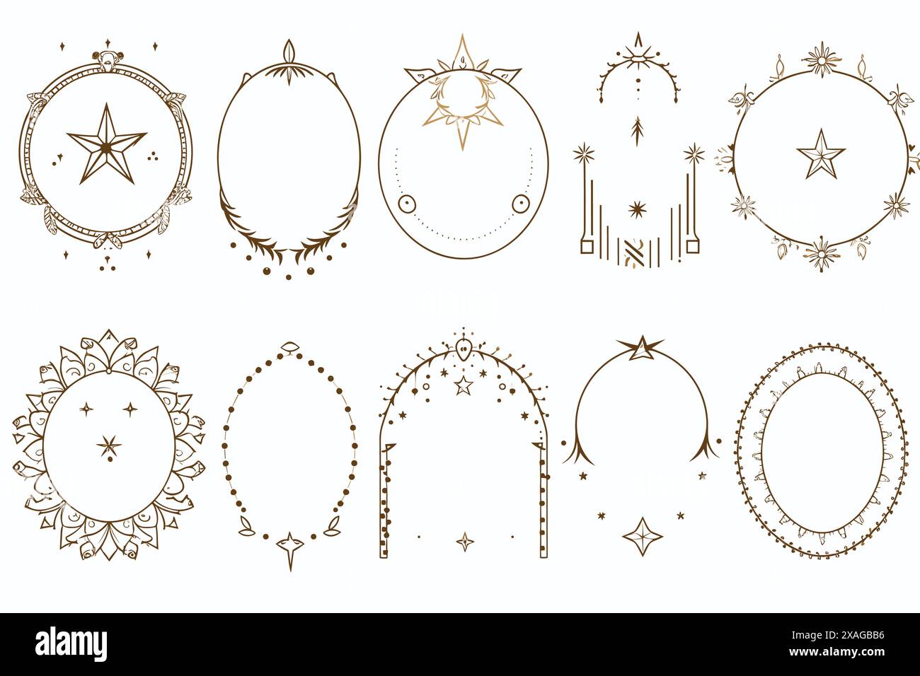 Bohemian frame hi-res stock photography and images - Alamy