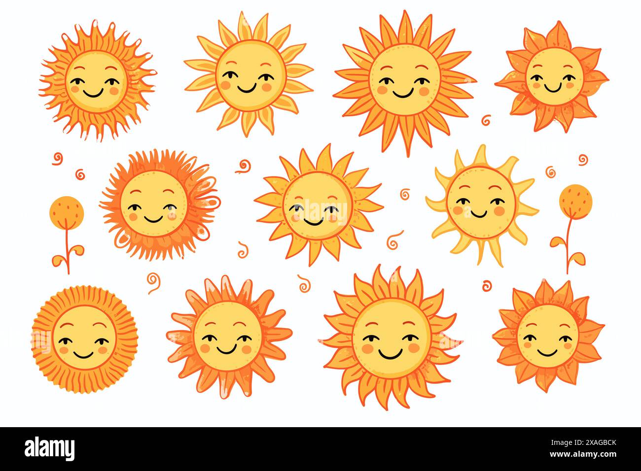 Drawn sun hi-res stock photography and images - Alamy