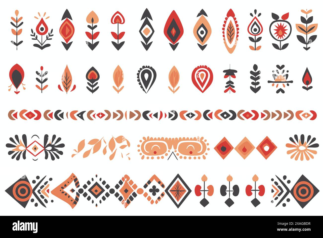 boho style patterns Stock Vector Image & Art - Alamy
