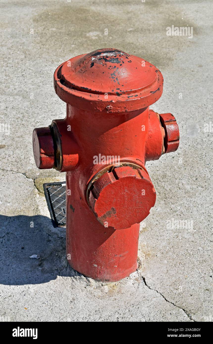 Fire hydrant on sidewalk of a residential condominium, Rio Stock Photo ...