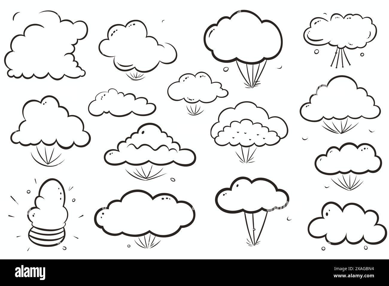 Soft weather clouds Stock Vector Images - Alamy