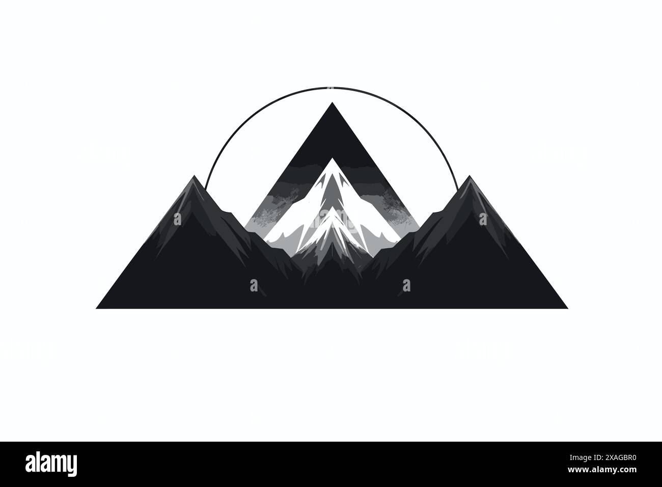 simple vector mountains Stock Vector Image & Art - Alamy