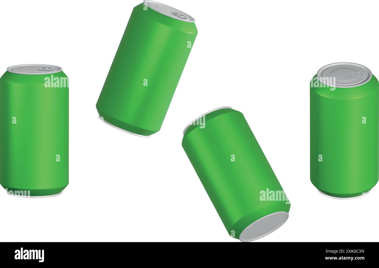 Cans in different positions Stock Vector Image & Art - Alamy