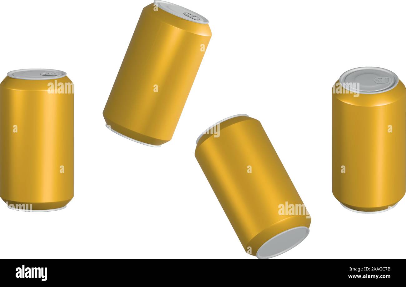Cans in different positions Stock Vector Image & Art - Alamy