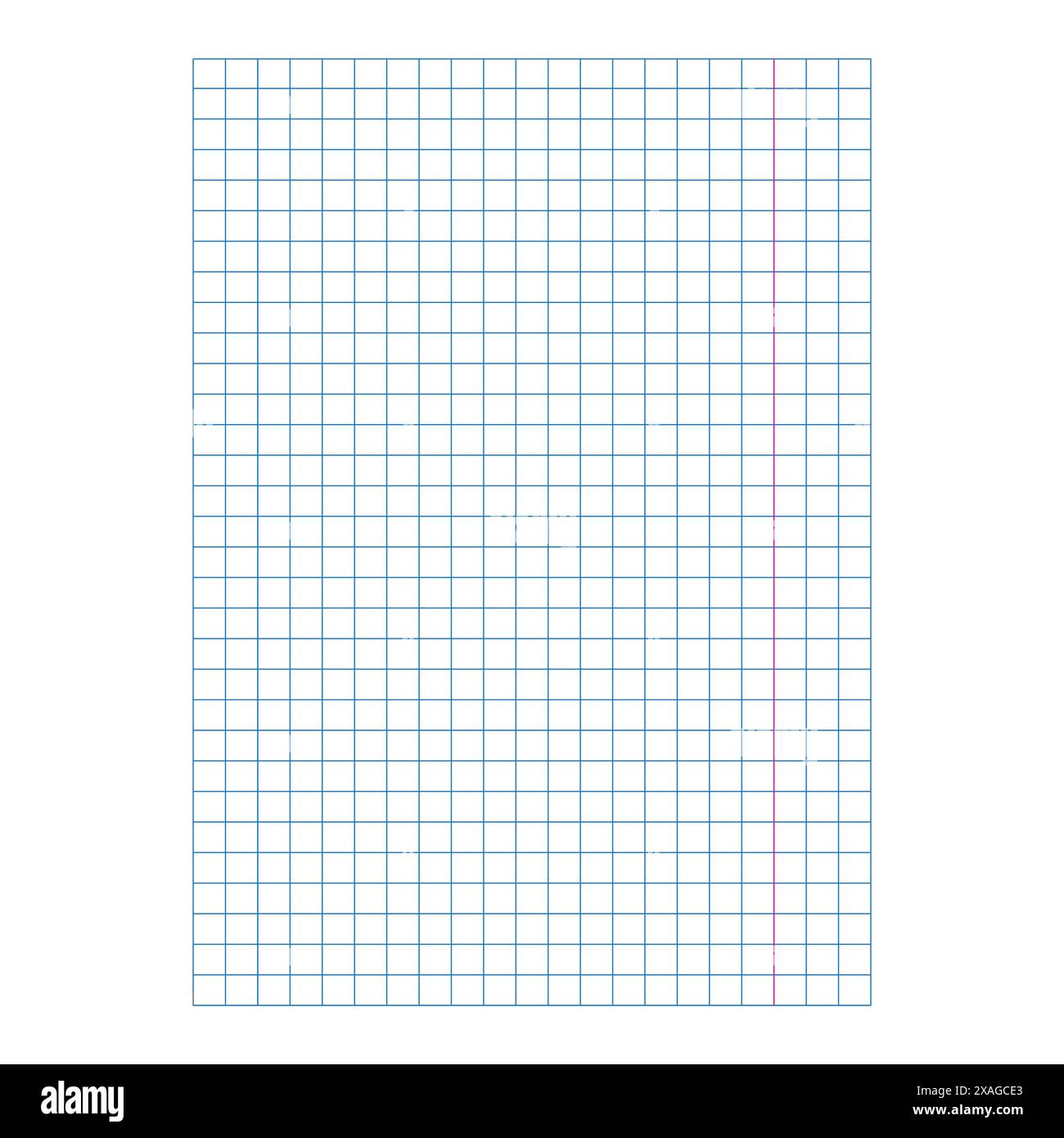 Graph paper sheet. Blue grid. White background. Vector illustration ...