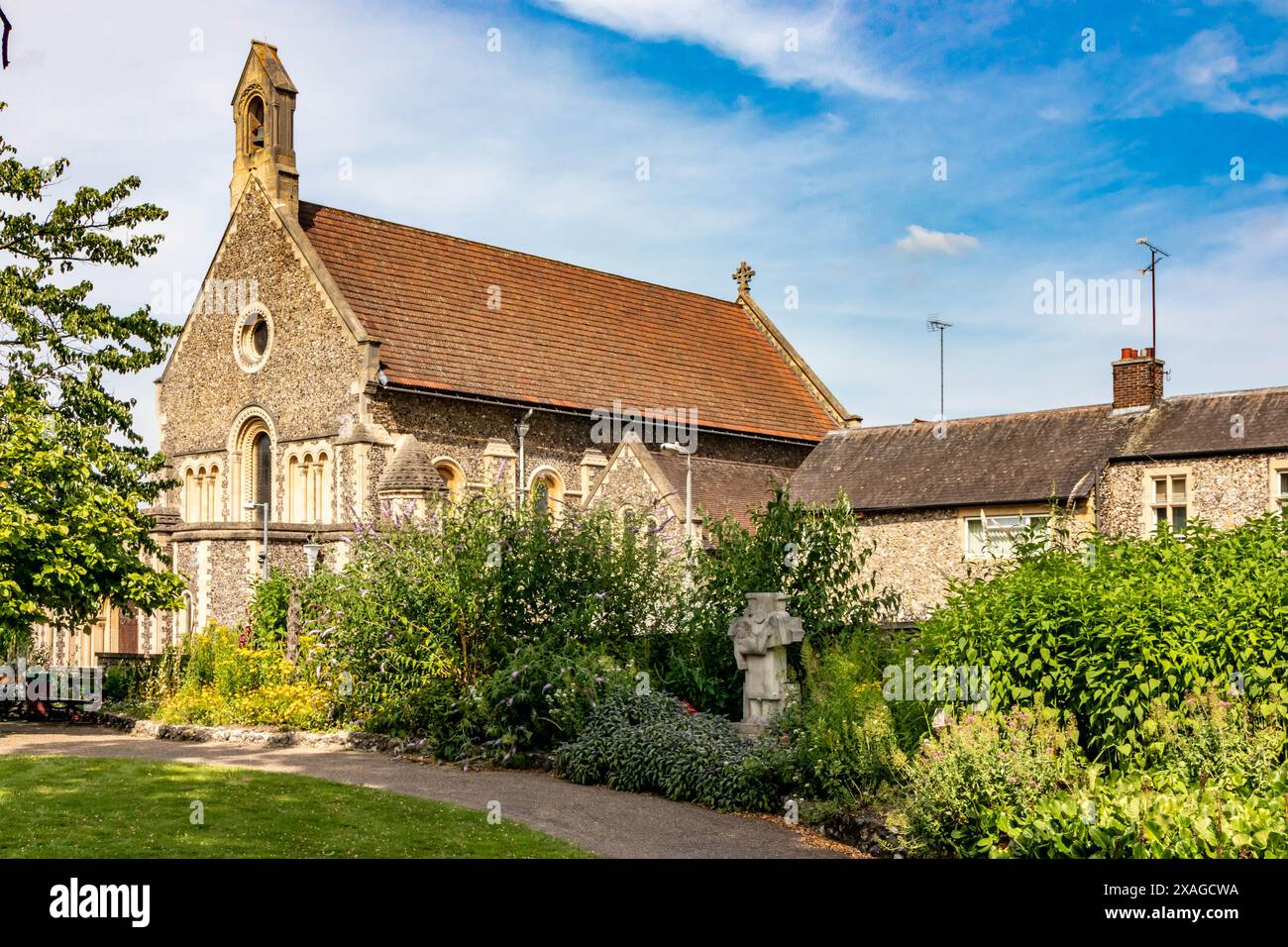 St James Roman Catholic Church from Forbury Gardens, Reading, Berkshire ...