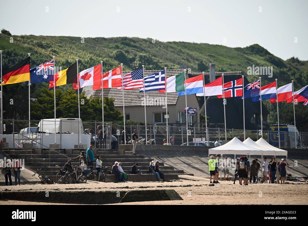 Normandy, France. 05th June, 2024. Festive events dedicated to the 80th ...