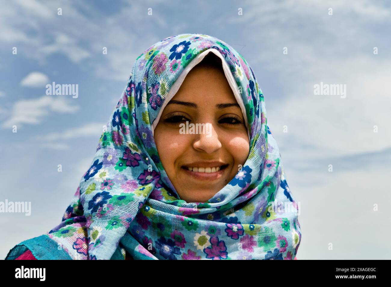 Portrait Of An Egyptian Beauty Taken In Alexandria Egypt Stock Photo