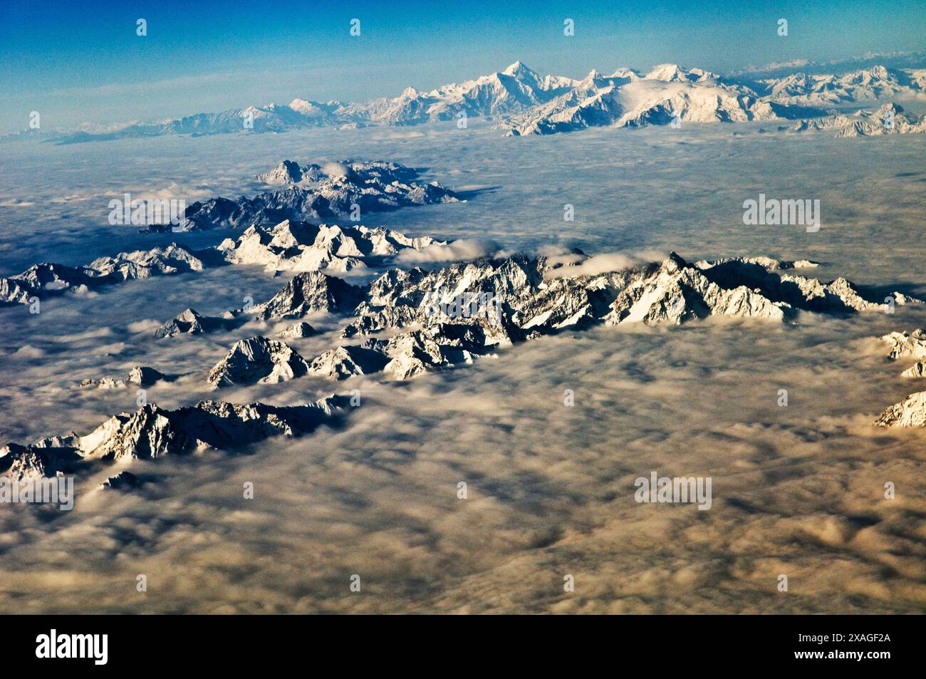 Eastern Tibet ( Western SIchuan province ) seen for the air Stock Photo ...