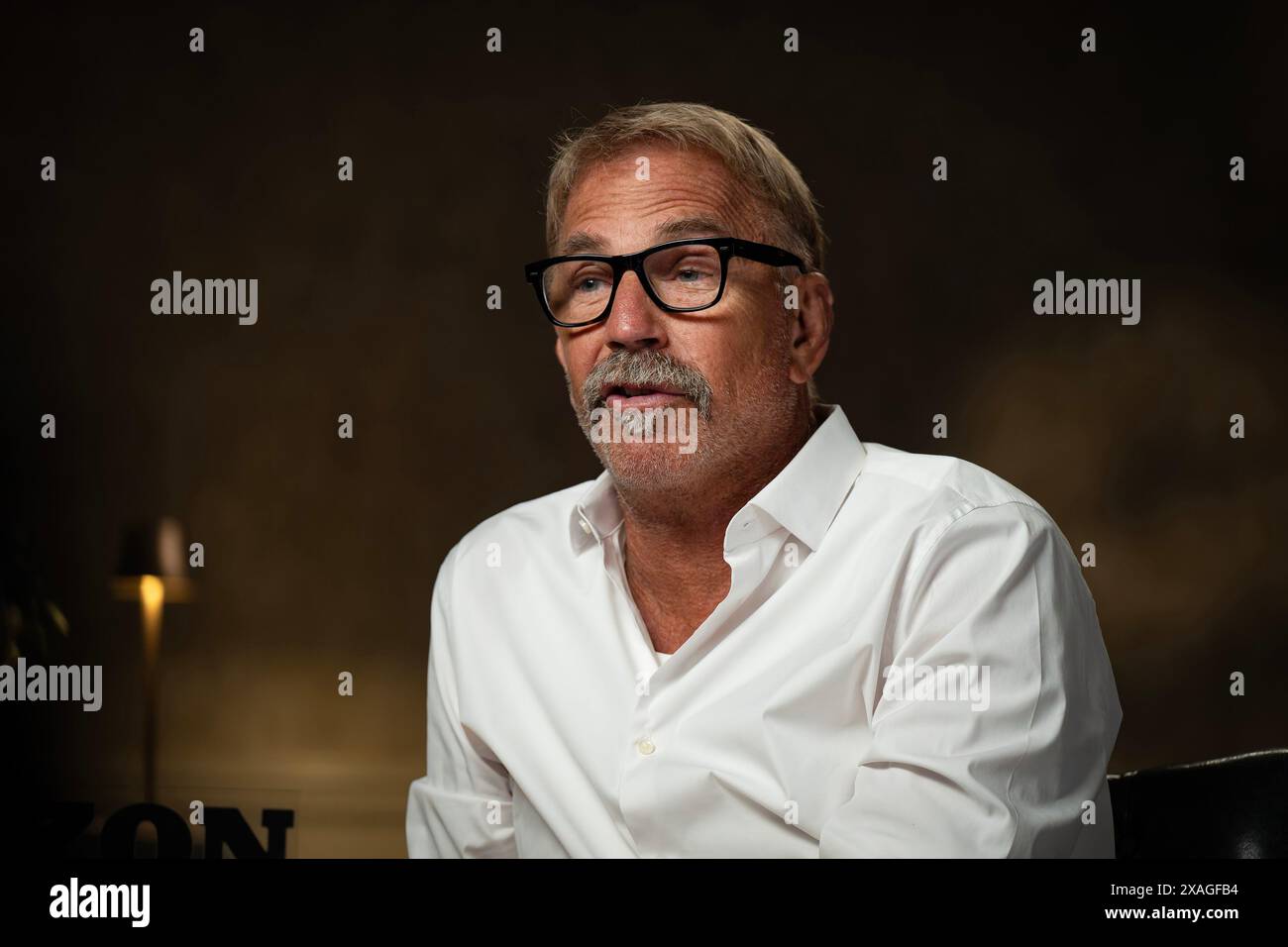 Atlanta, Georgia, USA. 3rd June, 2024. Actor Kevin Costner chats with a ...