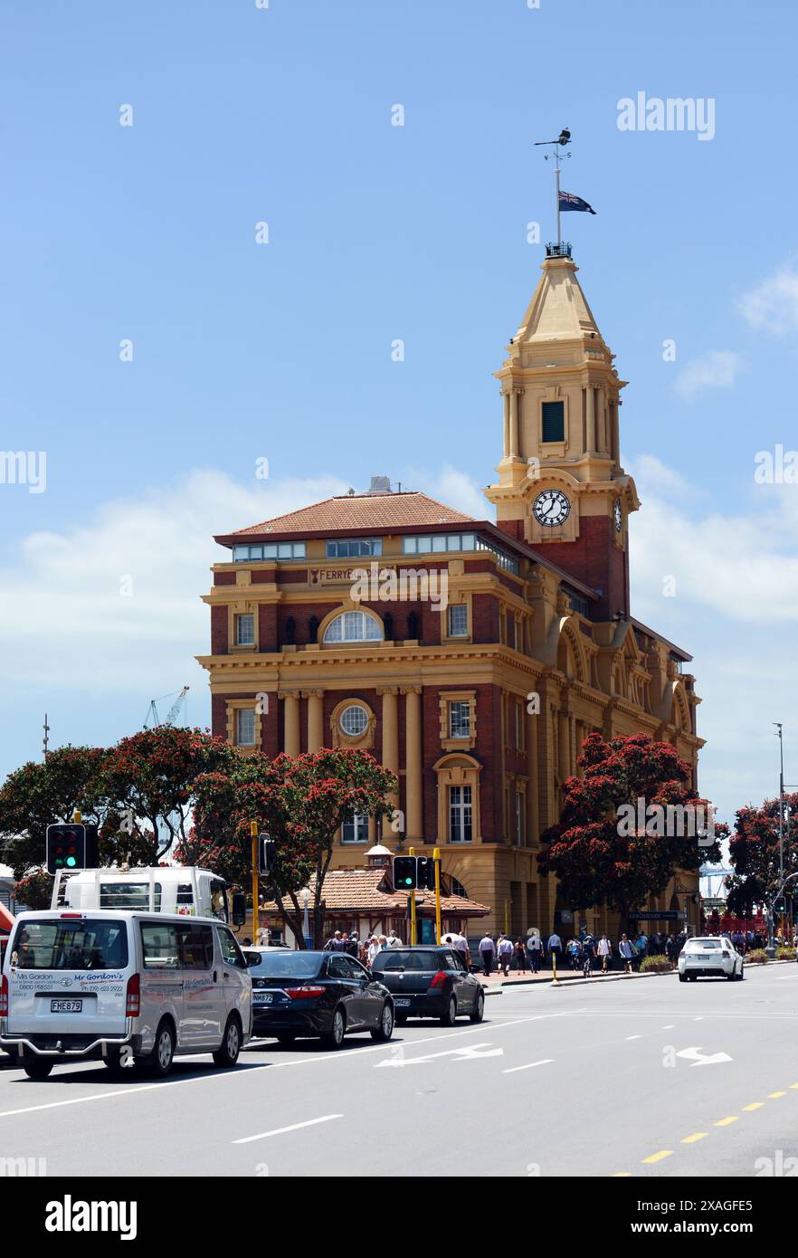 The Ferry building on Quay street in Auckland Stock Photo - Alamy