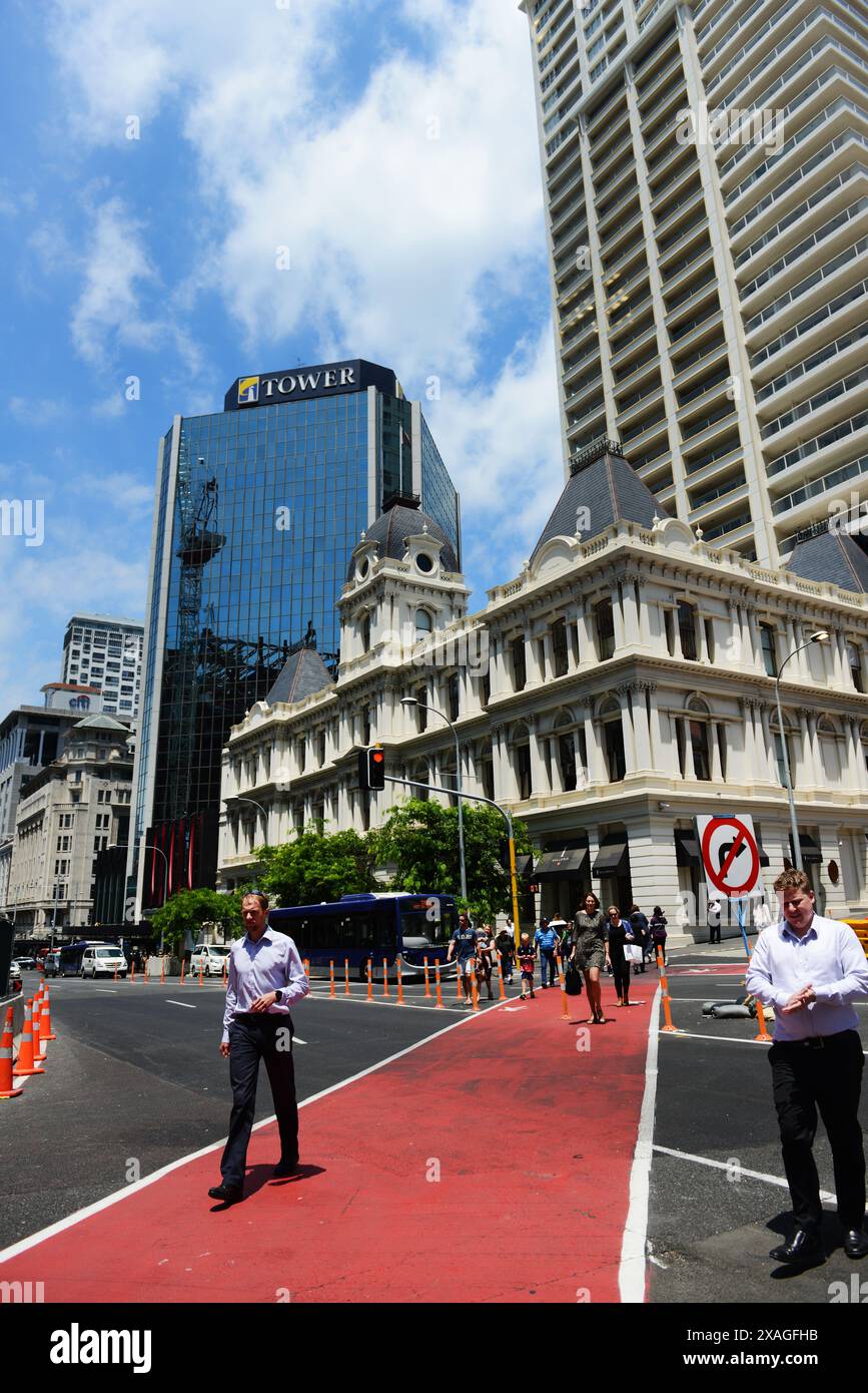 Customs street auckland hi-res stock photography and images - Alamy