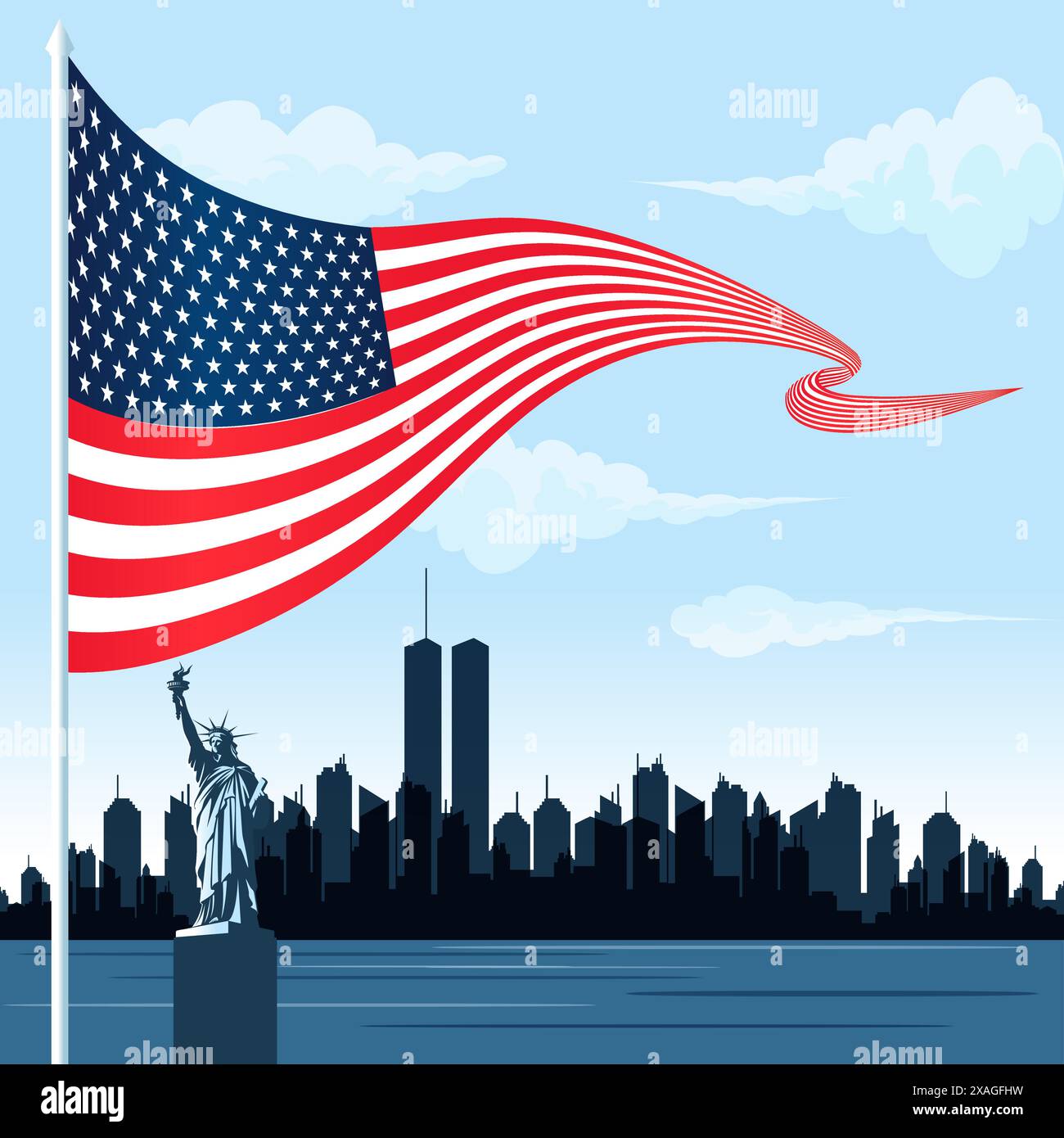 Usa day star Stock Vector Images - Alamy