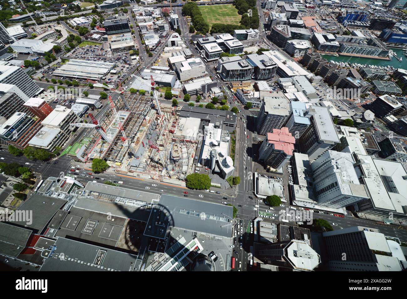 Construction site on the junction of VIctoria street and Hobson street ...