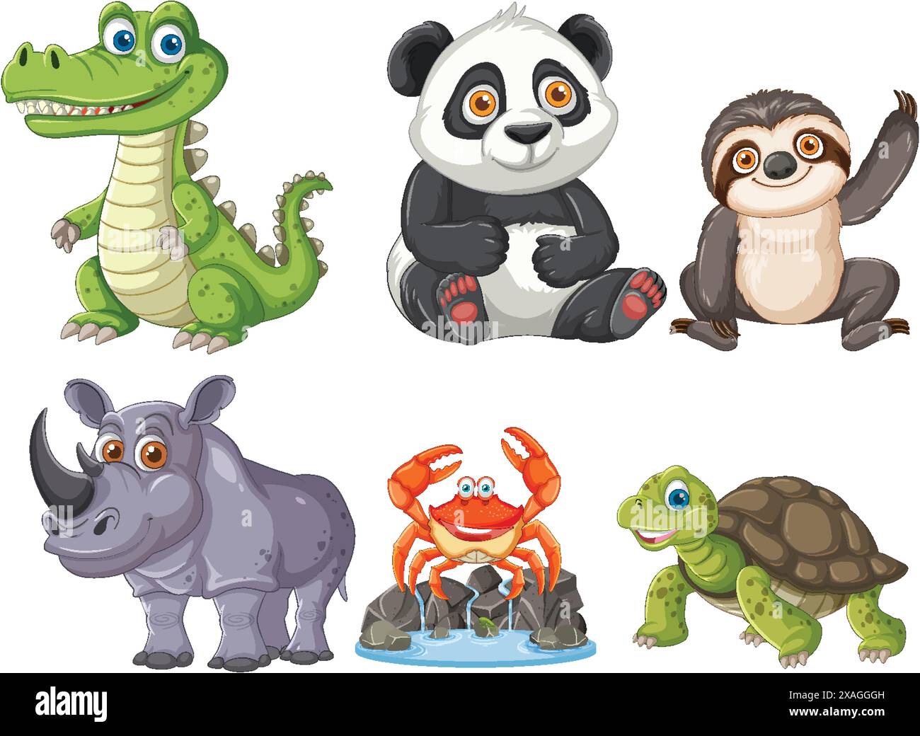 Playful crab vector vectors hi-res stock photography and images - Alamy