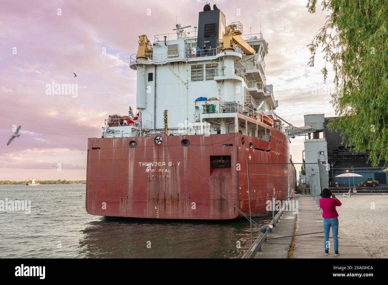 'MV Thunder Bay,' a Trillium-class self-unloading laker, is seen in ...