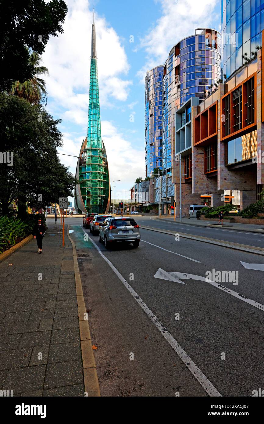 Bell tower, Elizabeth Quay Perth, Western Australia Stock Photo - Alamy