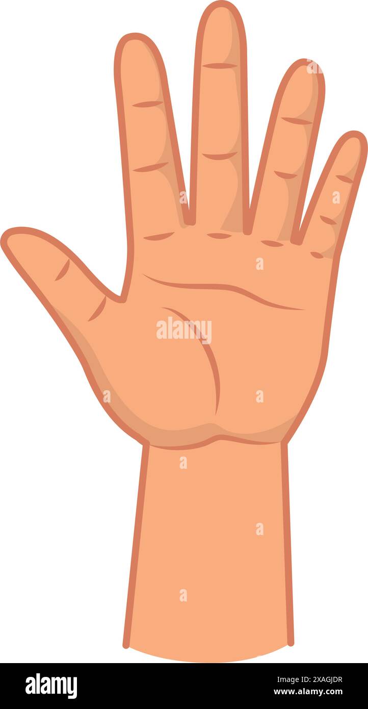 raised open left handed Stock Vector Image & Art - Alamy