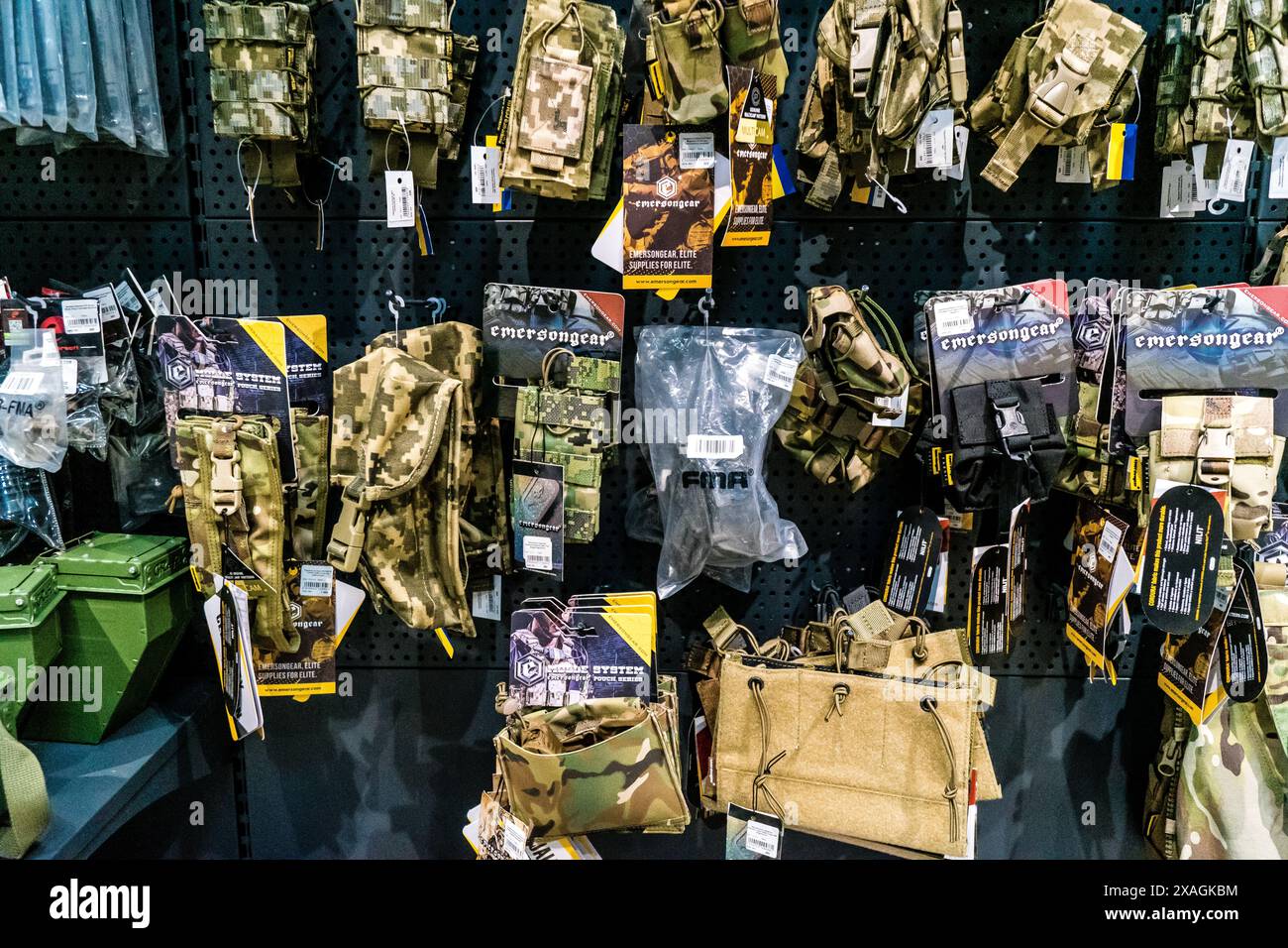 Kharkiv, Ukraine, June 6, 2024 the Punisher military store, which ...