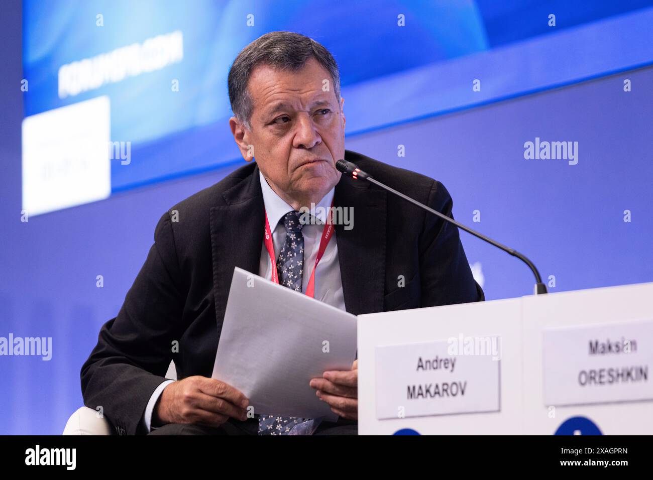 Chairman of the Russian State Duma Committee on Budget and Taxes Andrei ...