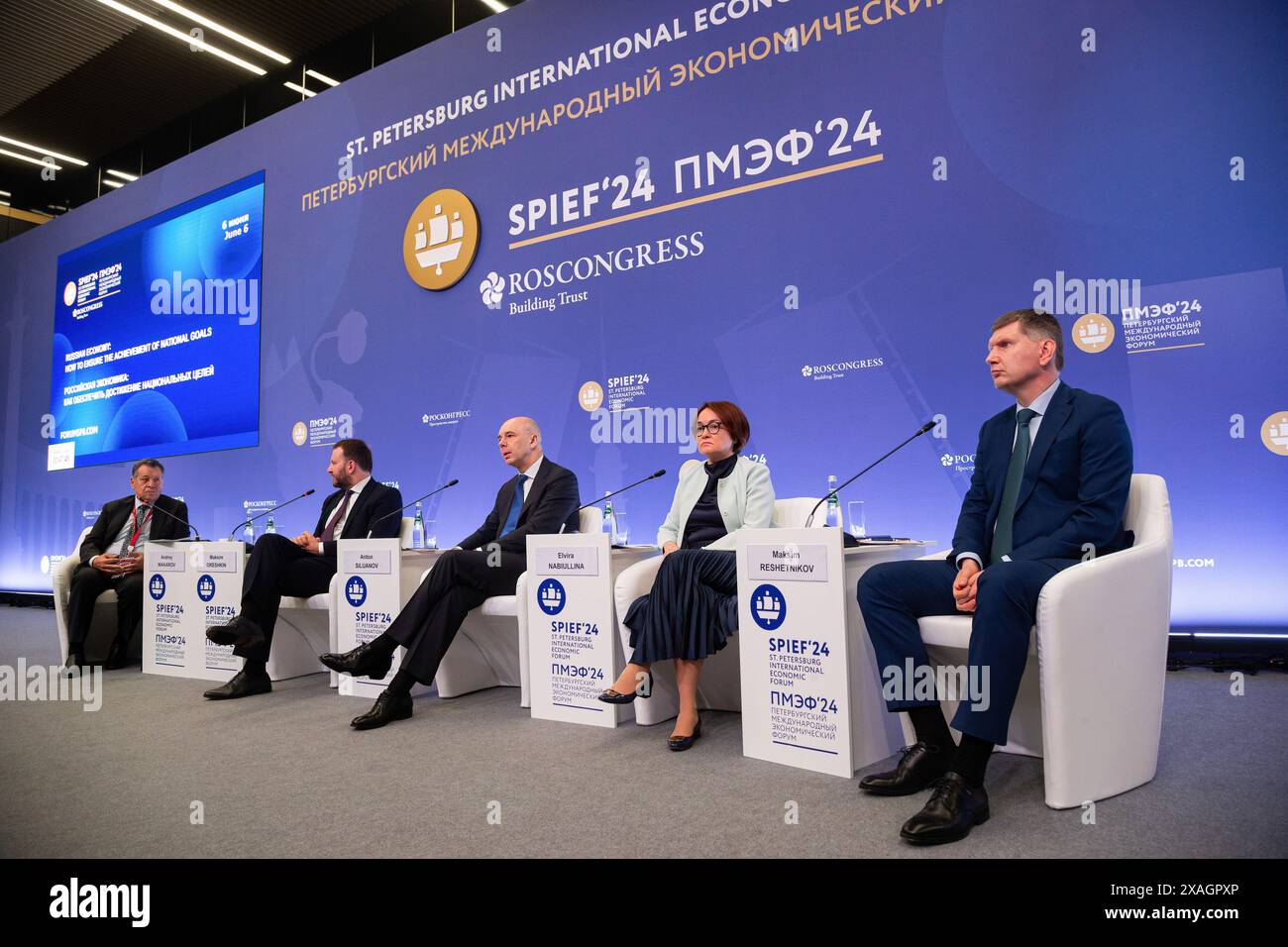 (L-R) Chairman of the State Duma Committee on Budget and Taxes Andrei ...