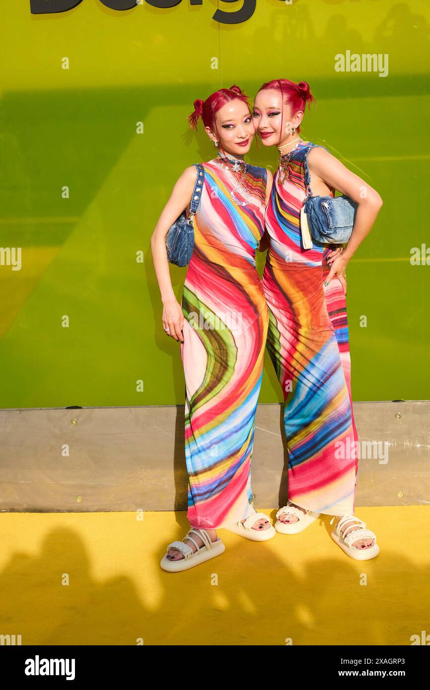 Ami Yoshihara attends the photocall of the Desigual Fashion Show Spring - Summer 25 collection ...