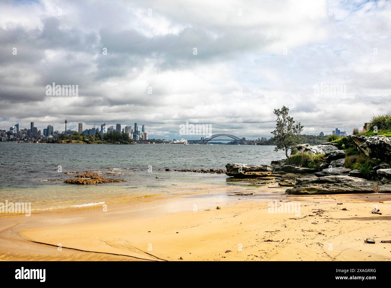 Milk Beach in Vaucluse Sydney eastern suburbs, small secluded harbour ...