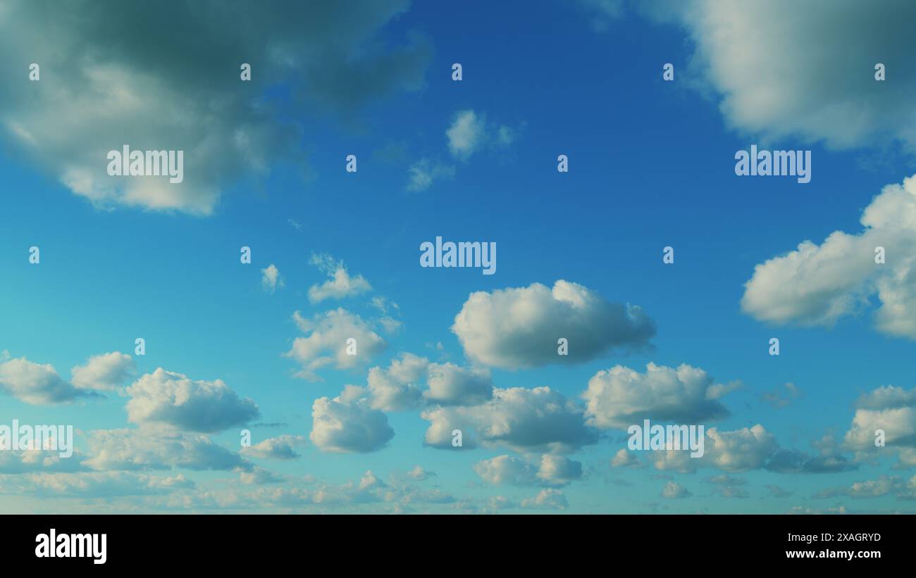 Timelapse. Airy Snow-White Clouds Move. Climate And Weather. Beautiful ...