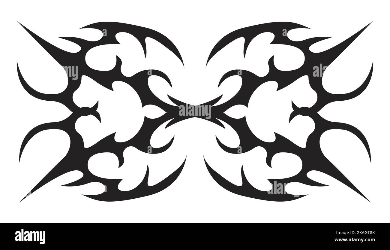 Neo tribal heart y2k aesthetic tattoo gothic cover, fire or wings ...
