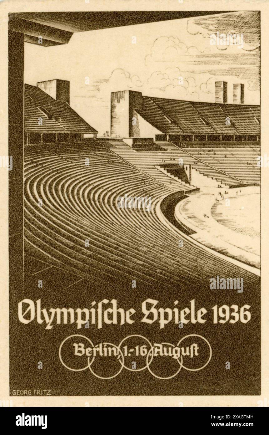 1936 olympic games poster hi-res stock photography and images - Alamy