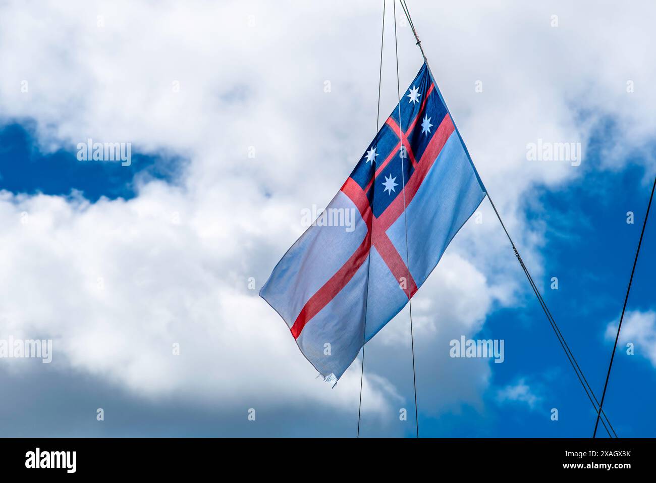 Nz flag with eight pointed stars hi-res stock photography and images ...