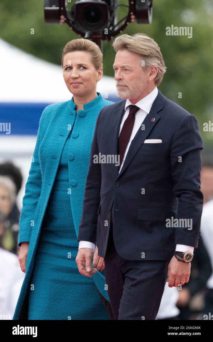 Omaha Beach, France. 30th May, 2024. Denmark's Prime Minister Mette ...
