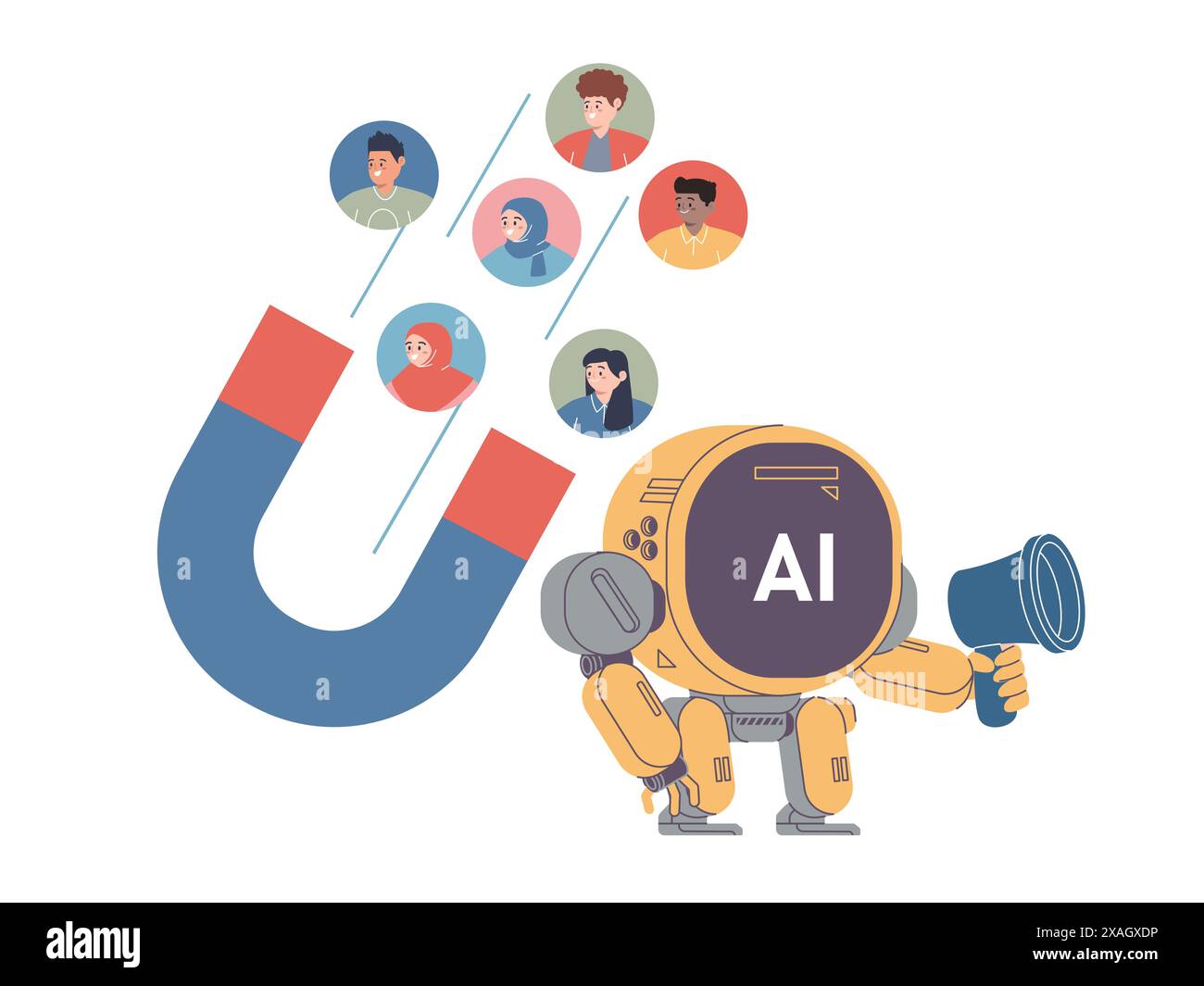 Ai artificial intelligence for marketing attract magnet capture ...