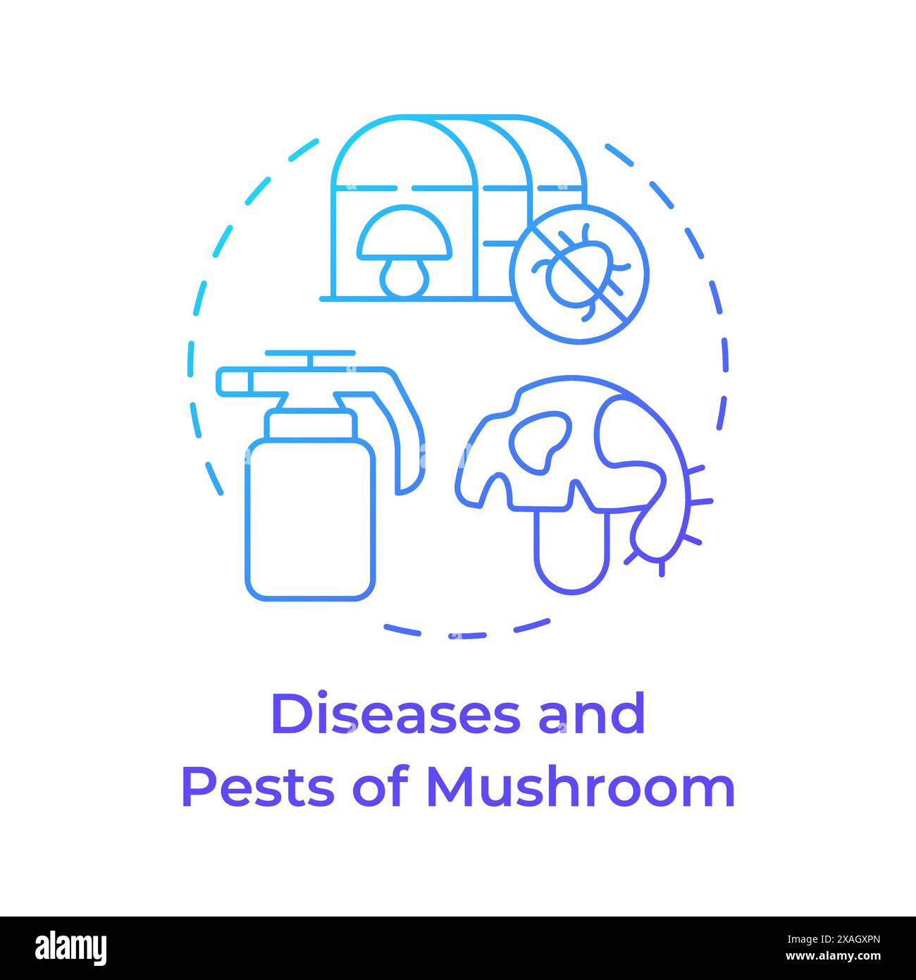Mushrooms production Stock Vector Images - Alamy
