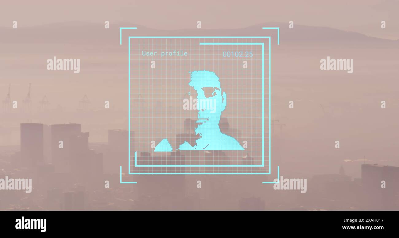 Multiple digital icons against people hi-res stock photography and ...