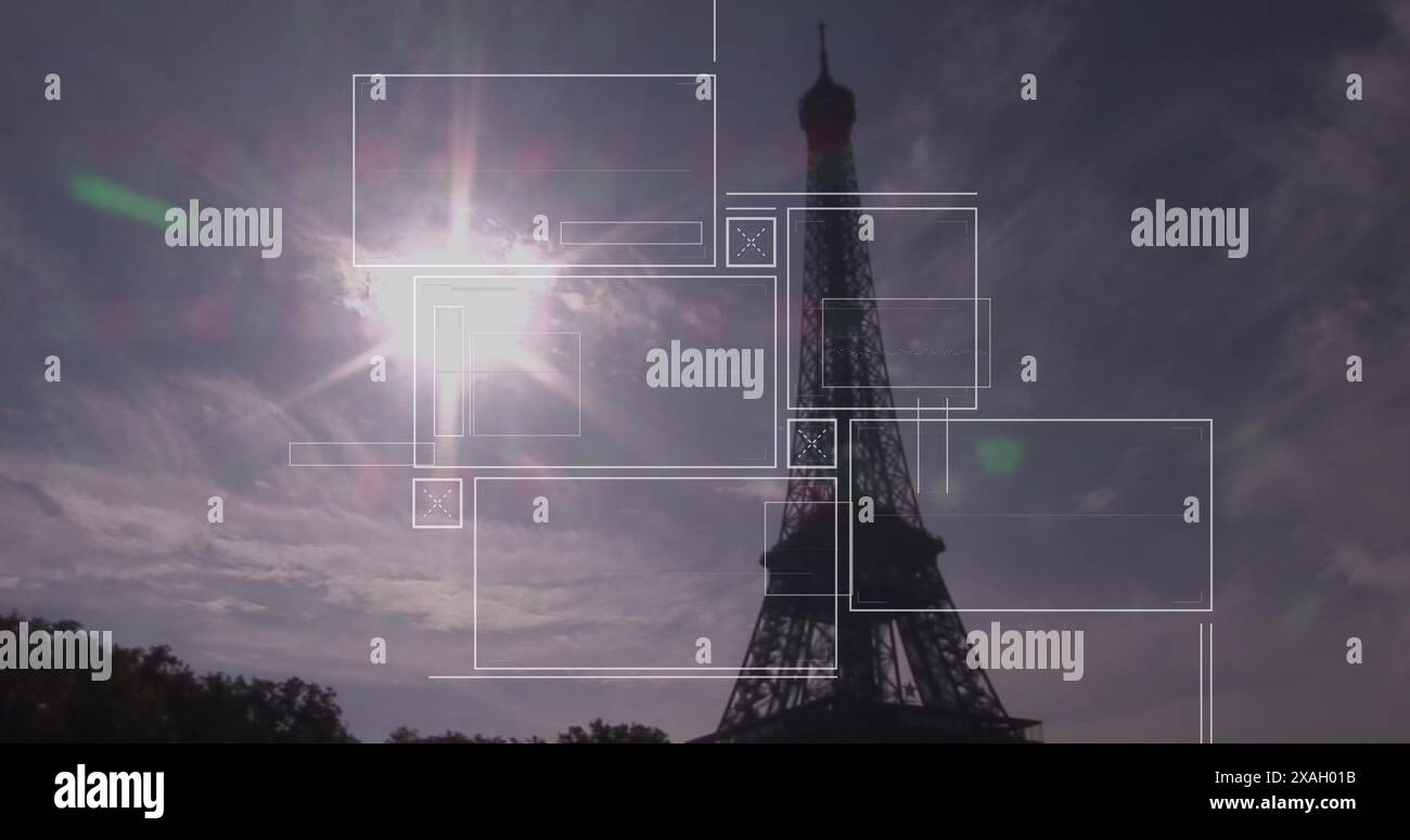 Data processing on transparent background Stock Photo - Alamy