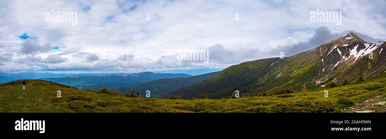 A view of the Hoverla in the Carpathians Stock Photo - Alamy