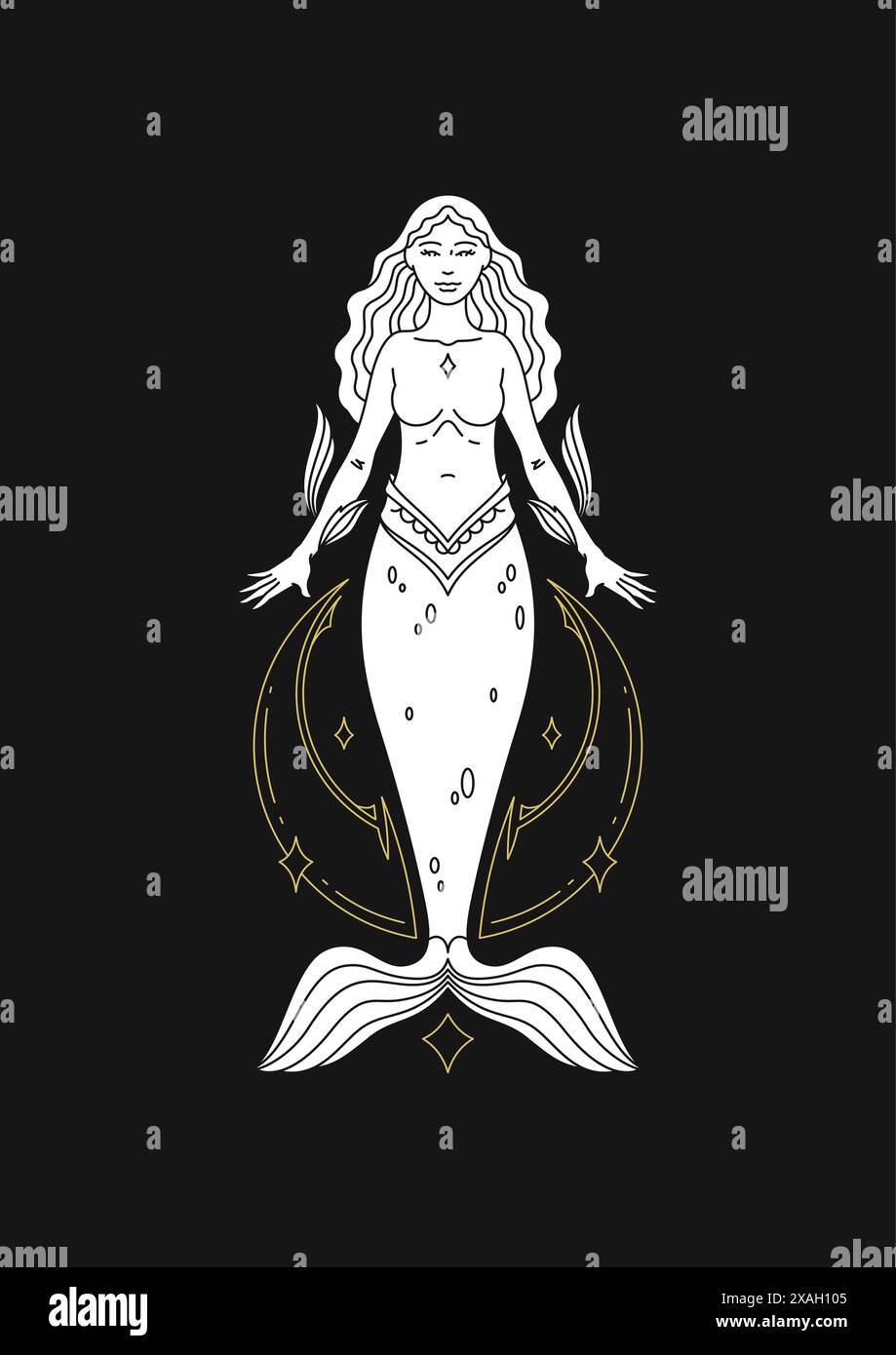 Fish goddess Stock Vector Images - Alamy