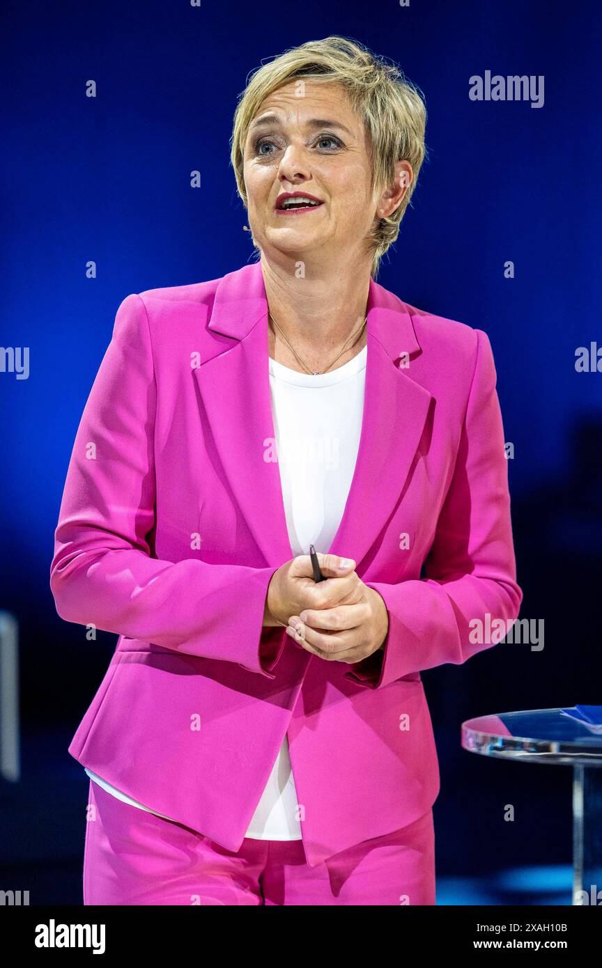 Ellen Ehni in der ARD Liveshow Wahlarena 2024 Europa mit den ...