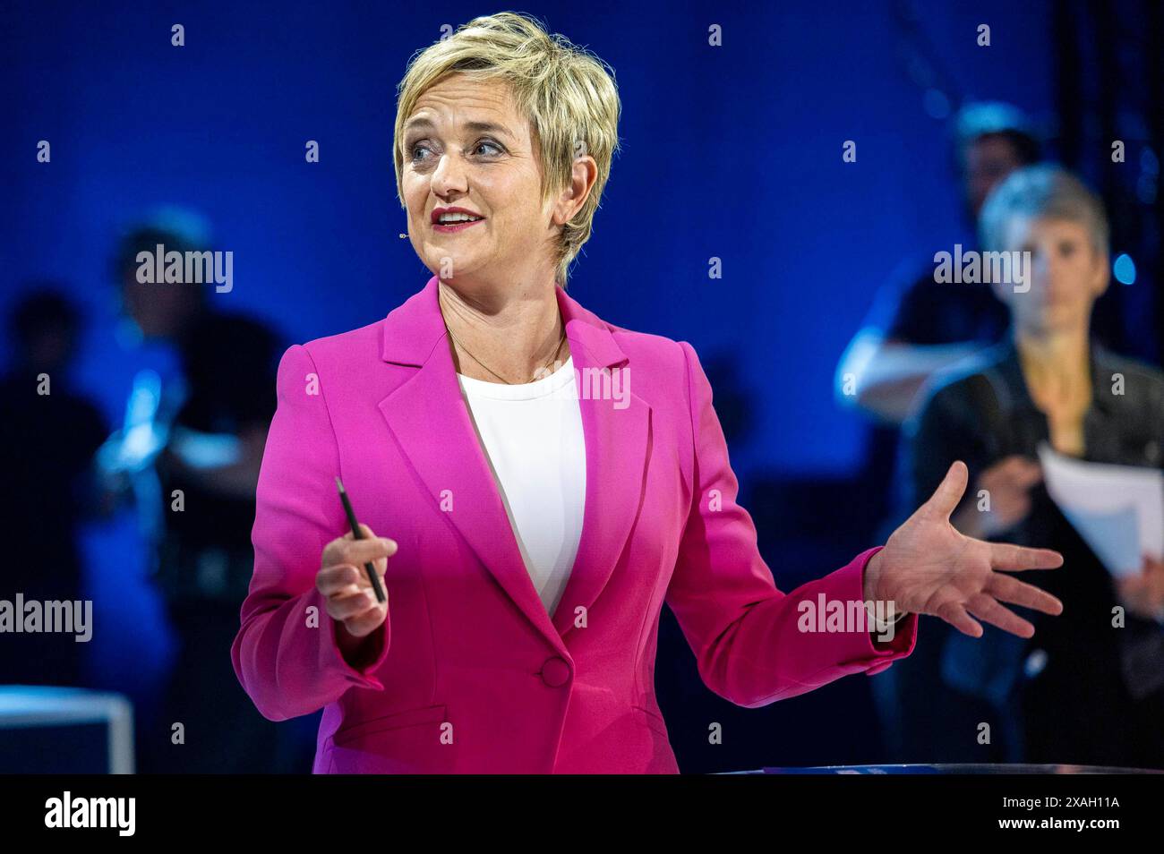 Ellen Ehni in der ARD Liveshow Wahlarena 2024 Europa mit den ...