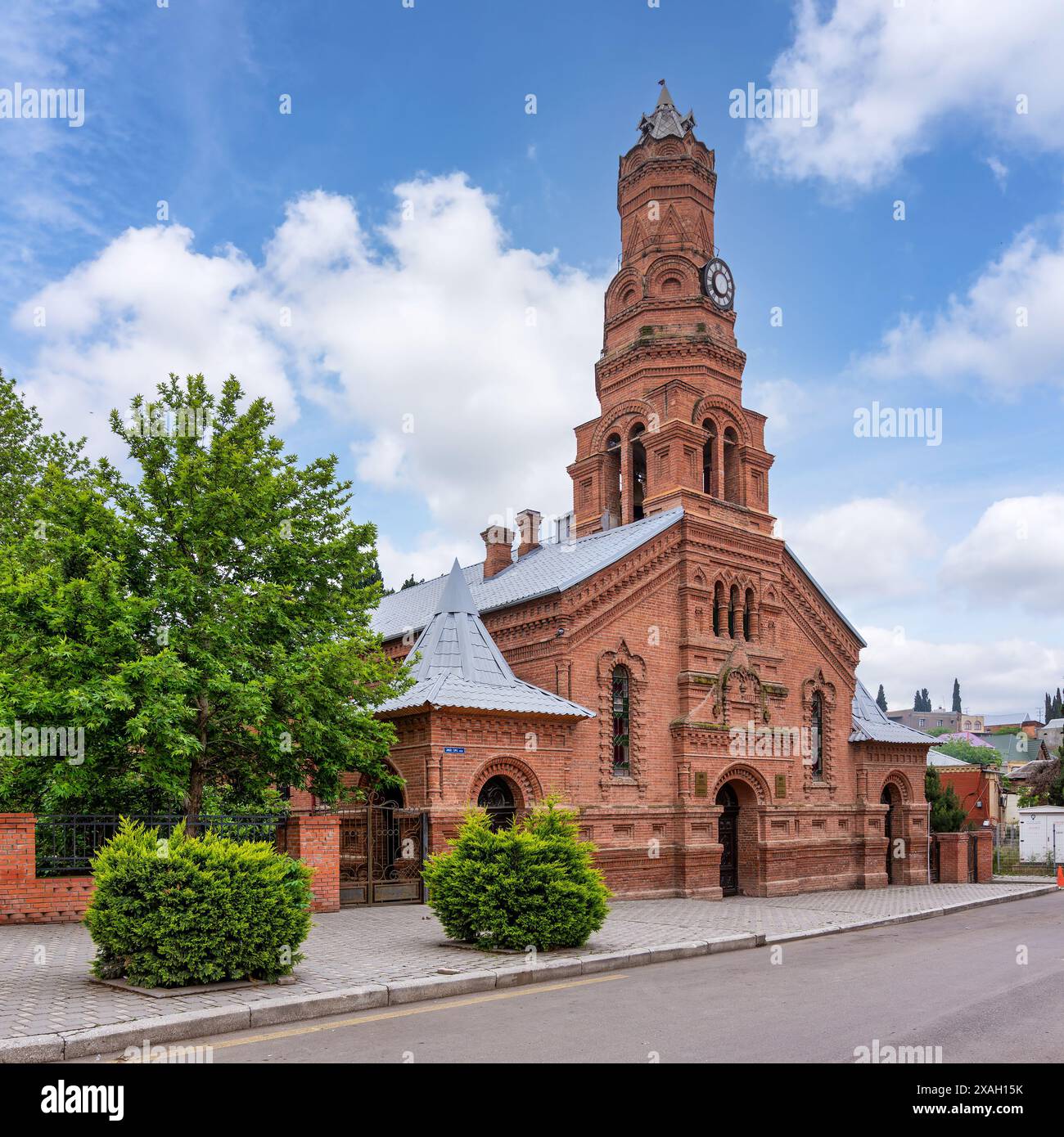 A view of the former Russian Orthodox Church in Ganja, Azerbaijan ...