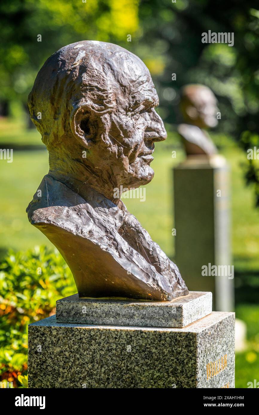 Bronze portraits of Australian Prime Ministers mounted on polished ...