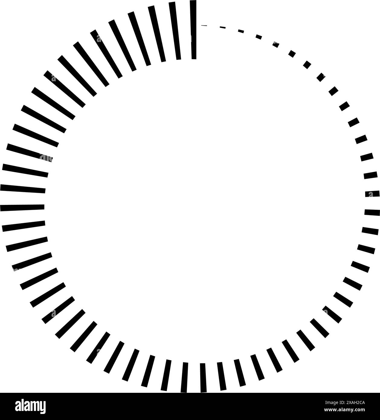 Circle Countdown Icon Time Clock Symbol Timer Measure Line And Dot