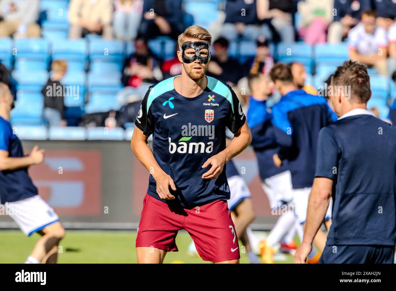 Oslo, Norway. 05th, June 2024. Kristoffer Ajer of Norway at seen the ...