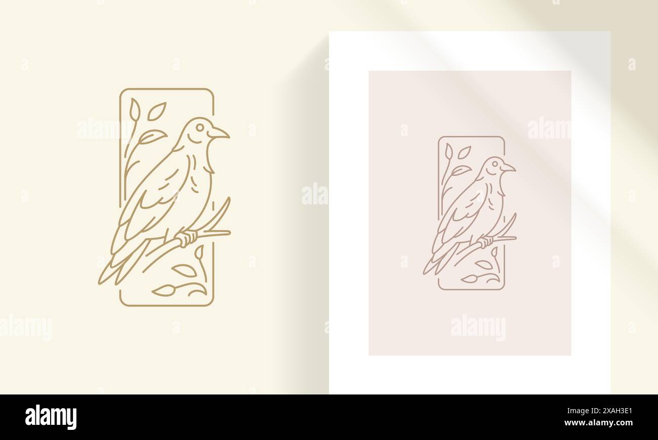 Mystic bird symbol Stock Vector Images - Alamy