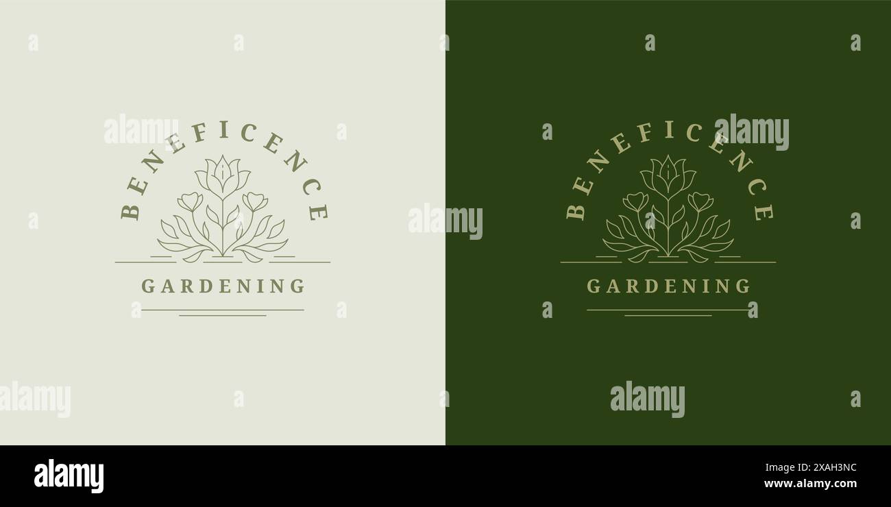 Abstract blooming flower logo emblem design template vector ...