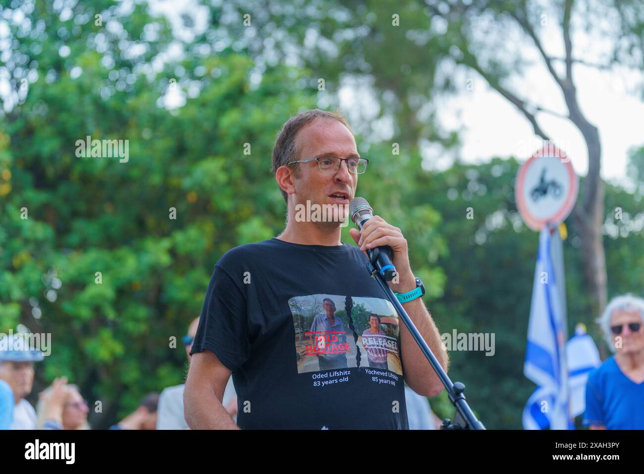 Haifa, Israel - June 06, 2024: Gadi Amihai, nephew of Oded Lifshitz who ...