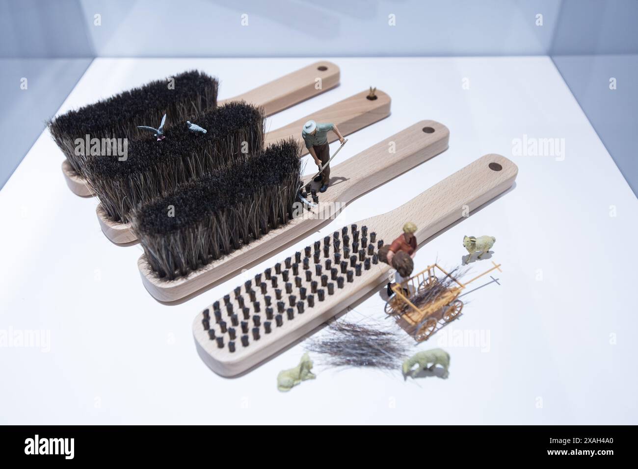 Miniature set created by Japanese artist Tatsuya Tanaka, incorporated ...