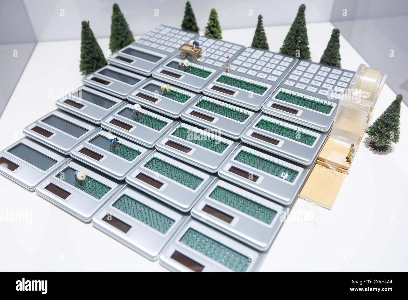 Miniature set created by Japanese artist Tatsuya Tanaka, incorporated ...